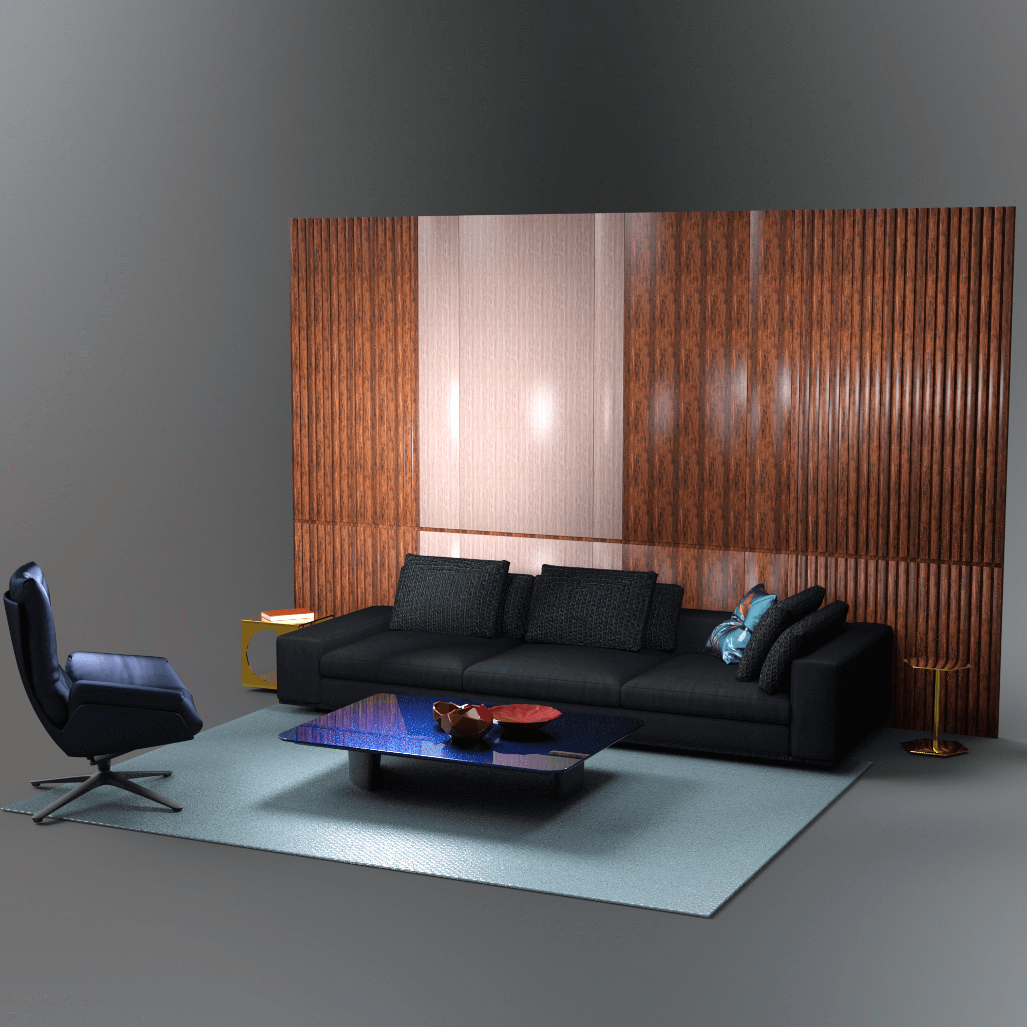 Master Sofa 28 3D Render, Digital Art by AQ3D