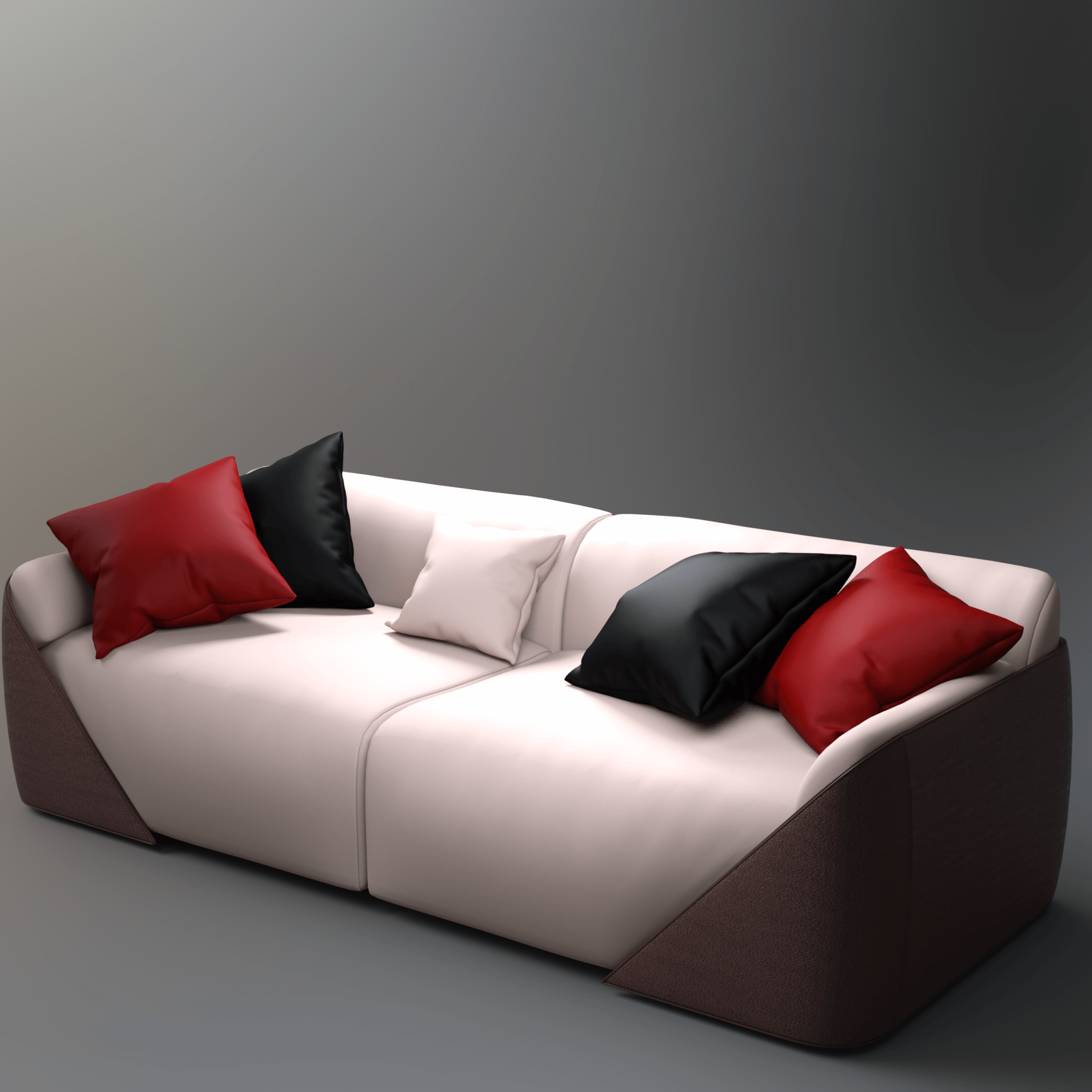Master Sofa 45 3D Render, Digital Art by AQ3D