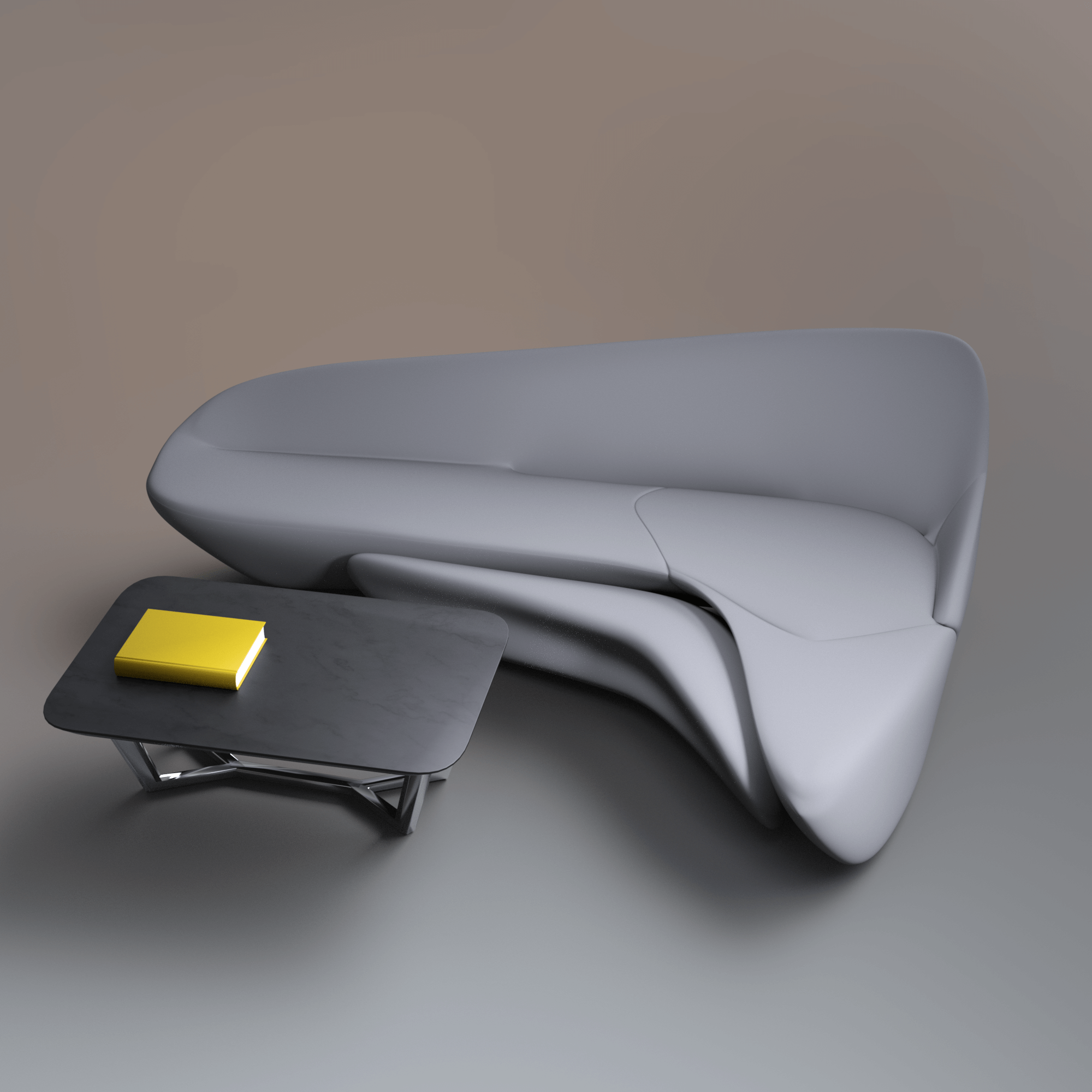 Master Sofa 67 3D Render, Digital Art by AQ3D