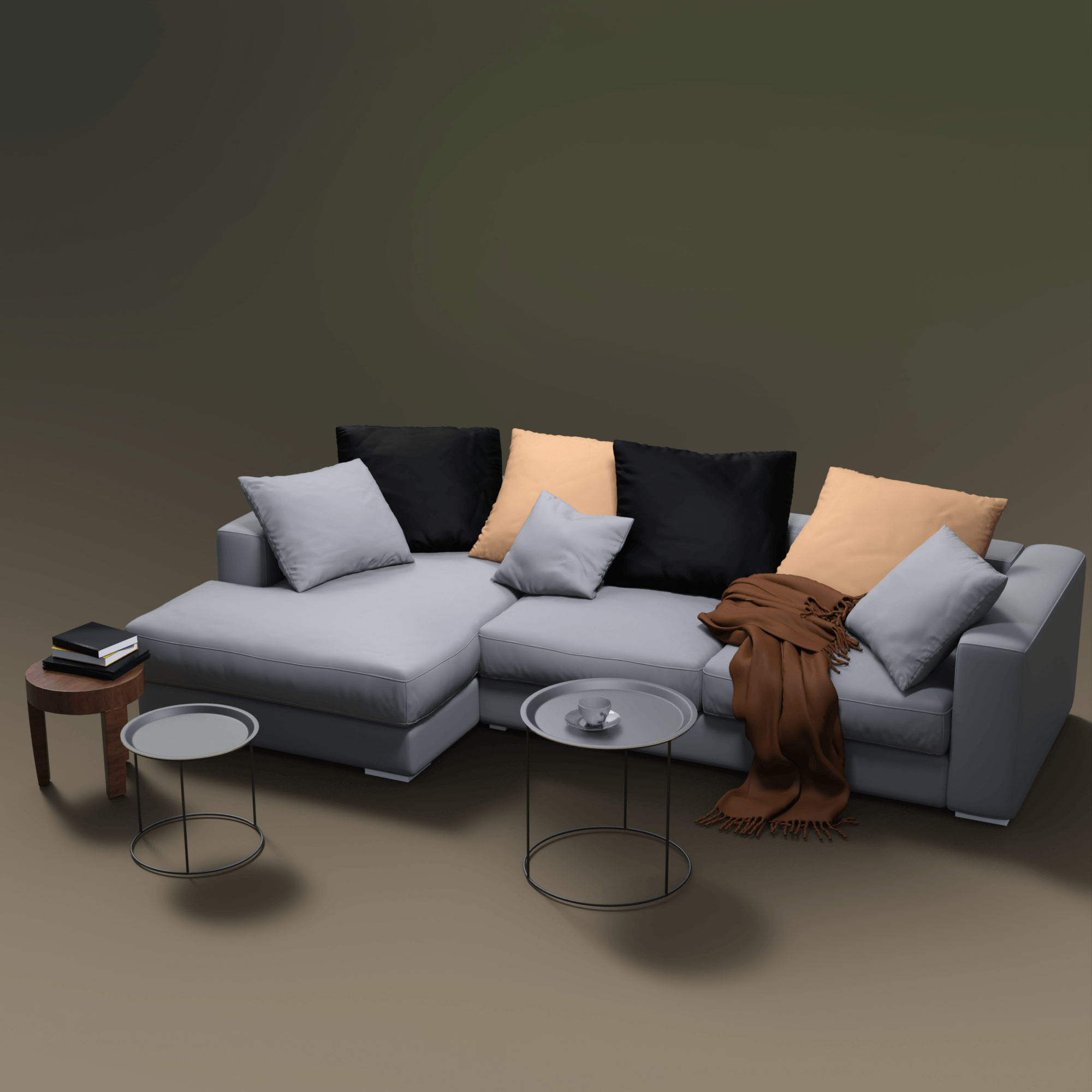 Master sofa 7 3D Render, Digital Art by AQ3D
