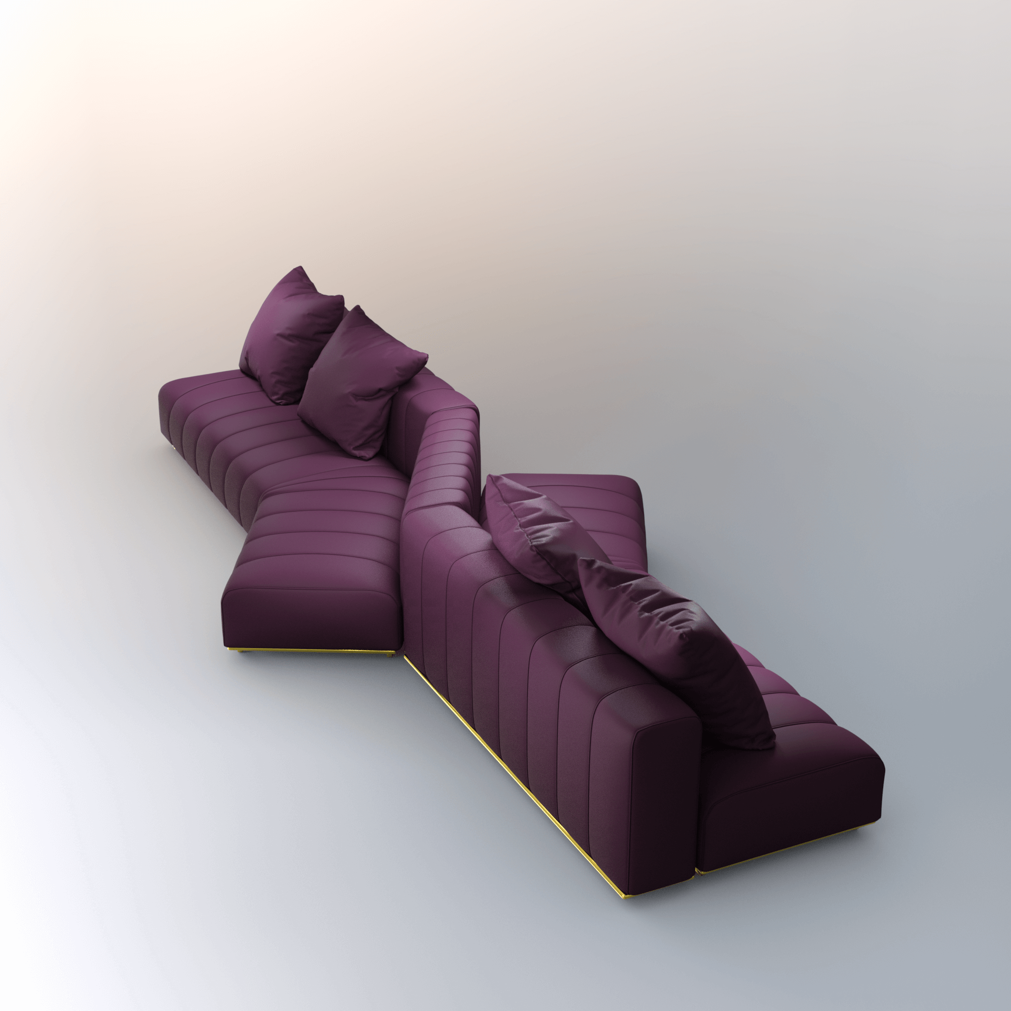 Master Sofa 75 3D Render, Digital Art by AQ3D