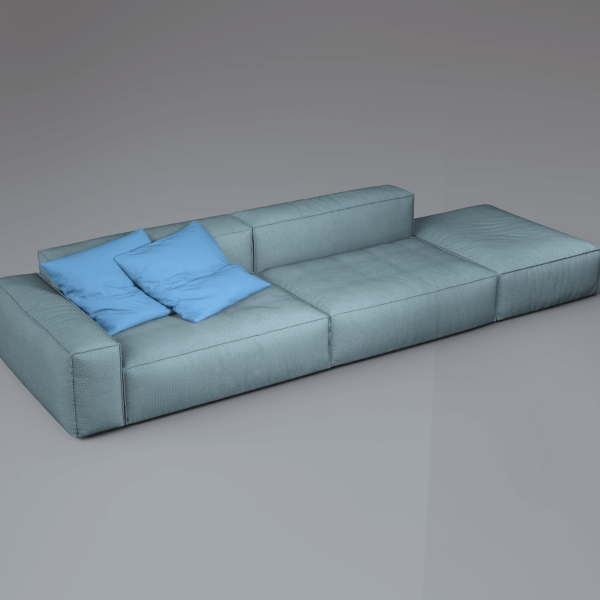 Master Sofa 133 3D Render, Digital Art by AQ3D