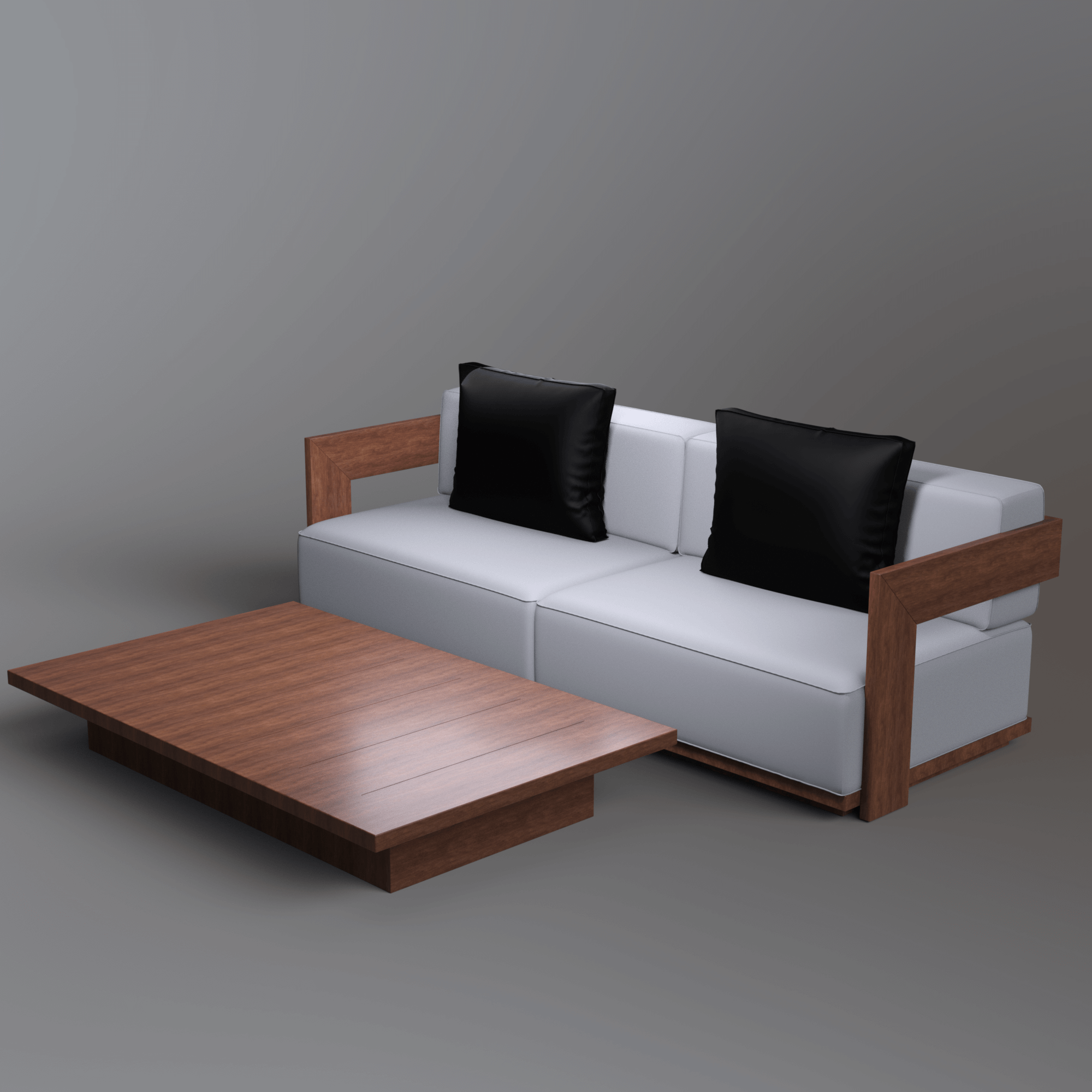 Master Sofa 91 3D Render, Digital Art by AQ3D