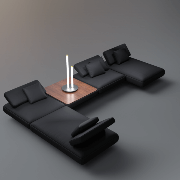 Master Sofa 60 3D Render, Digital Art by AQ3D