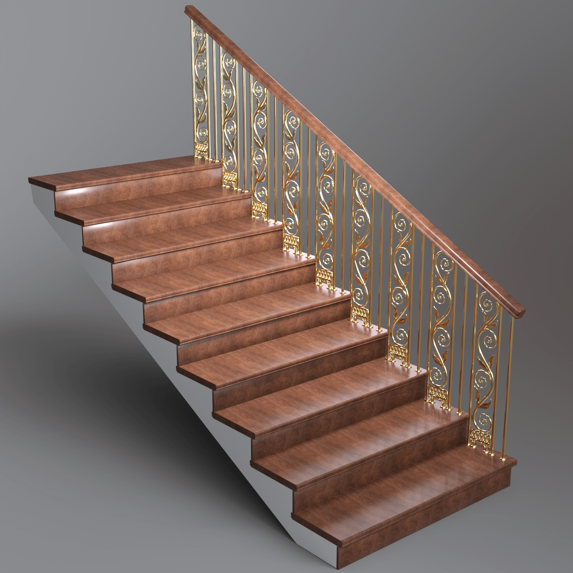 Master Stair Case 3 3D Render | RenderHub Gallery