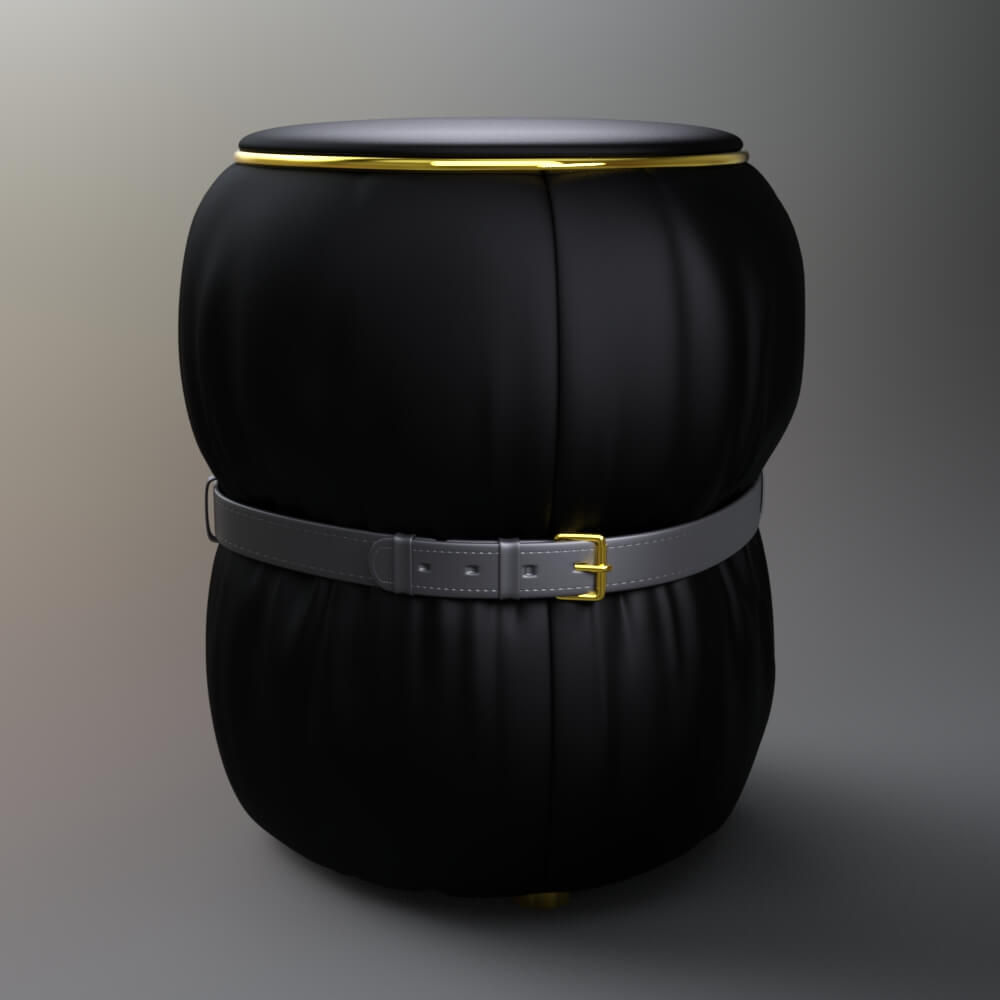 Master Stool 15 3D Render, Digital Art by AQ3D
