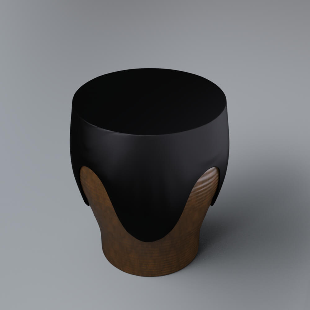 Master Stool 24 3D Render, Digital Art by AQ3D