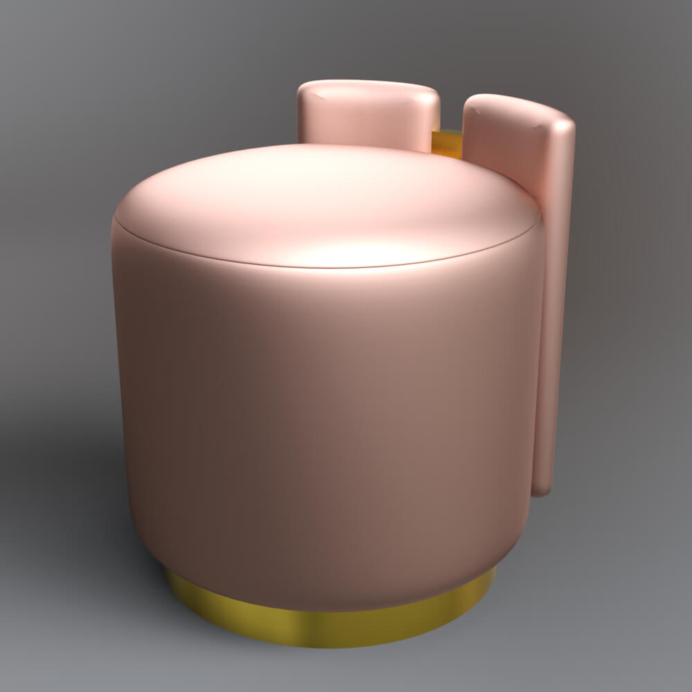 Master Stool 31 3D Render, Digital Art by AQ3D