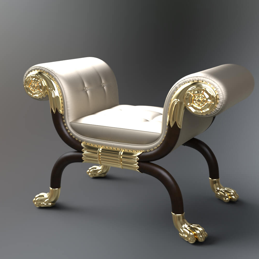 Master Stool 37 3D Render, Digital Art by AQ3D