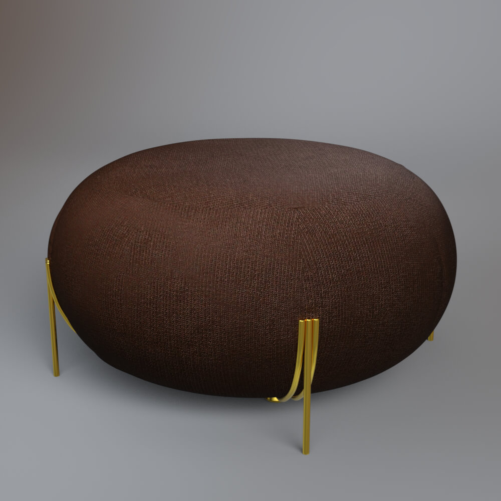 Master Stool 41 3D Render, Digital Art by AQ3D