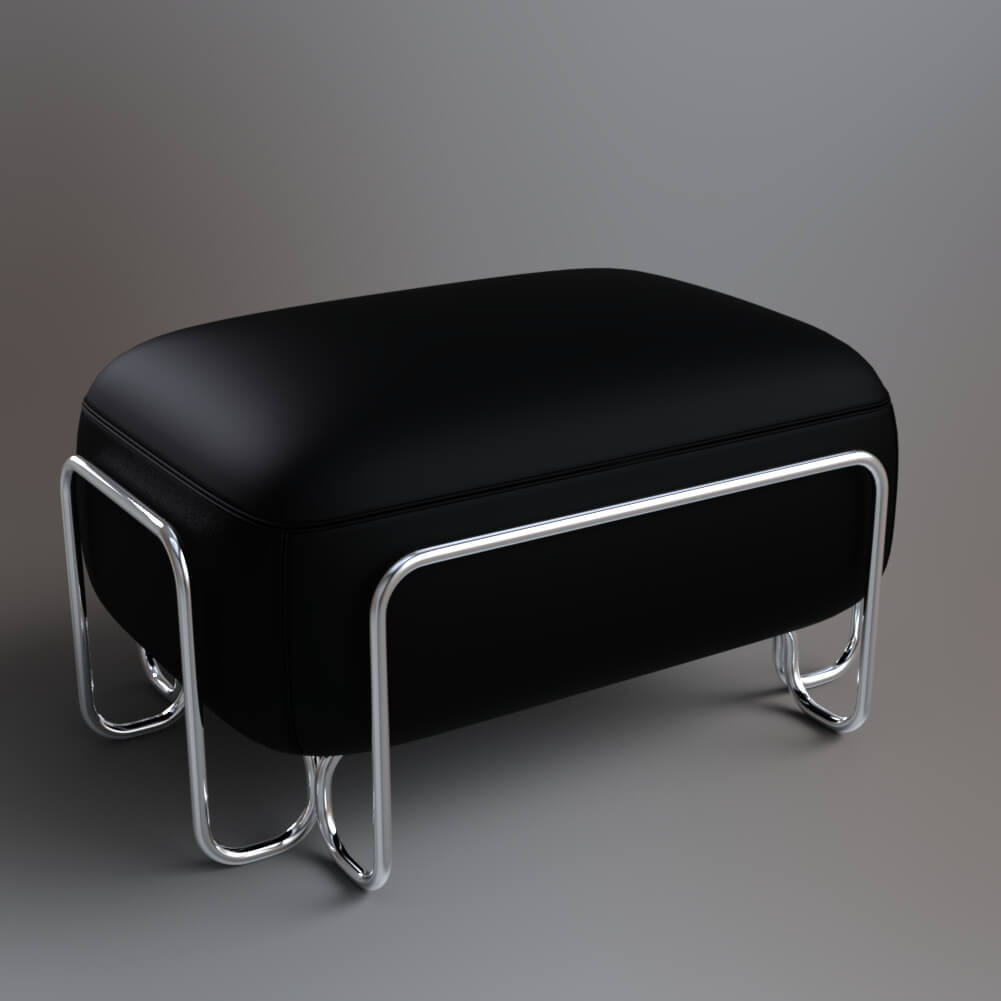 Master Stool 46 3D Render, Digital Art by AQ3D