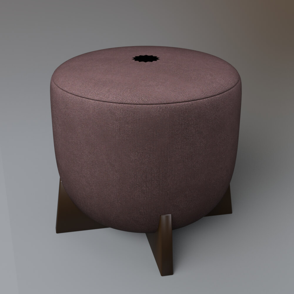 Master Stool 47 3D Render, Digital Art by AQ3D
