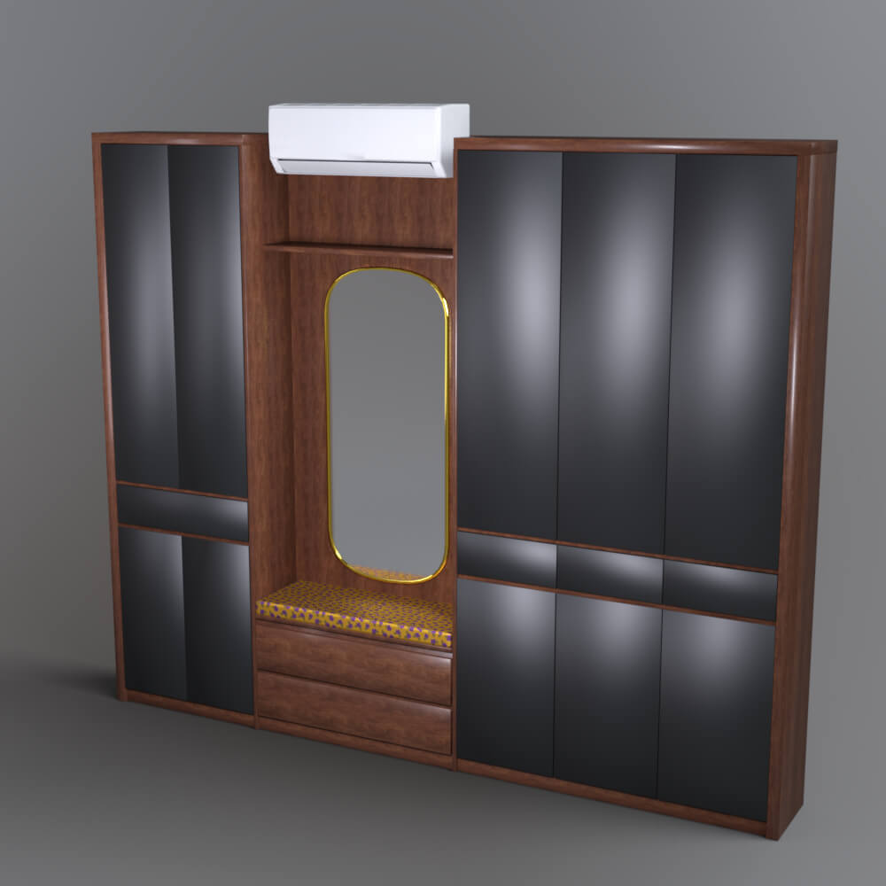 Master Wardrobe 2 3D Render, Digital Art by AQ3D