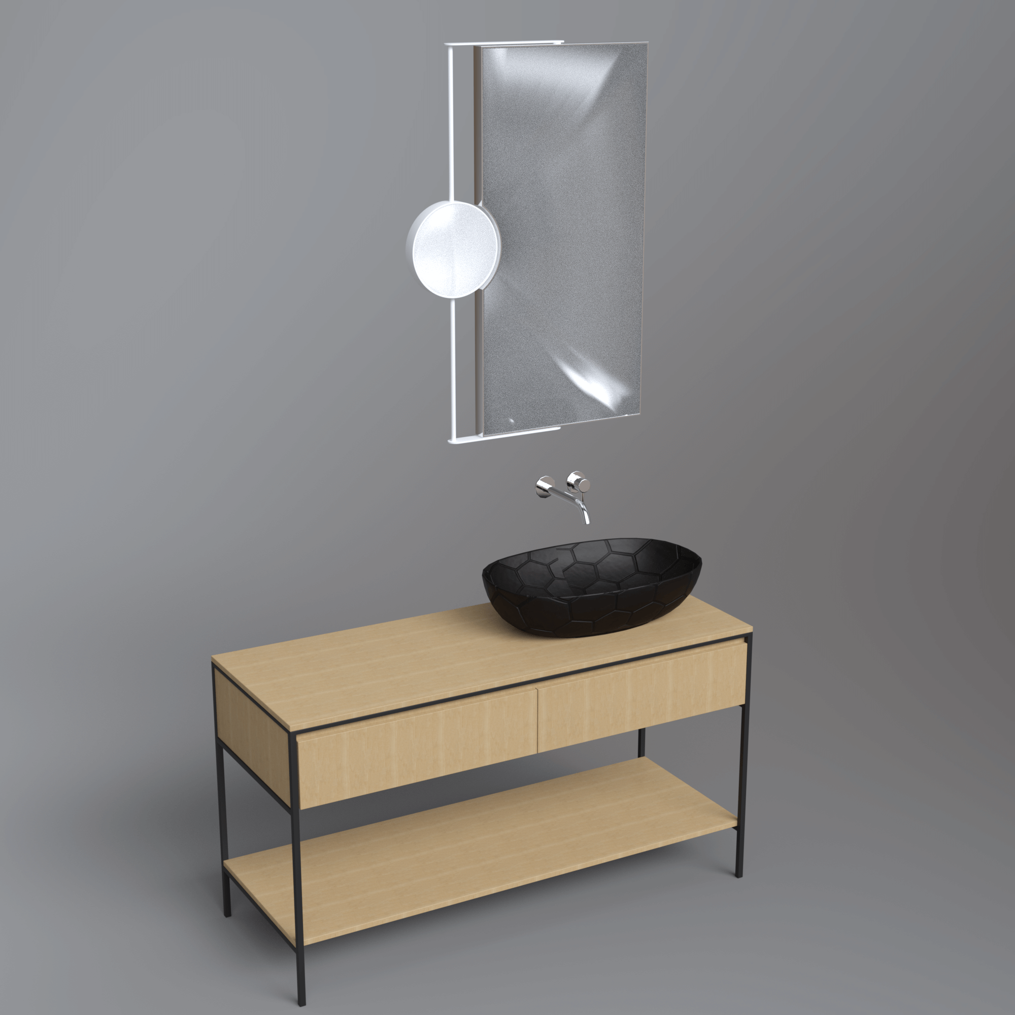 Master Wash Basin 2 3D Render, Digital Art by AQ3D