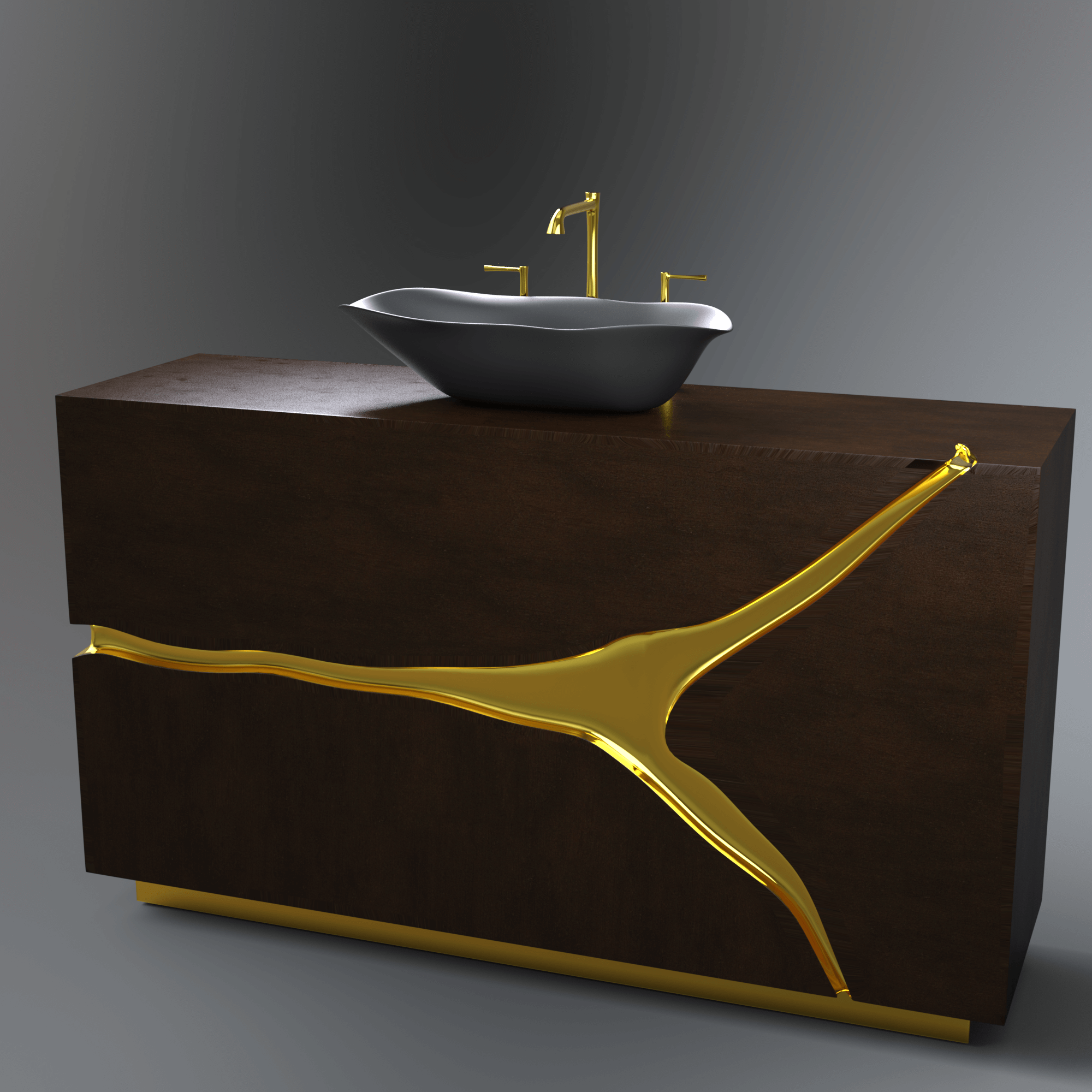 Master Wash Basin 3 3D Render, Digital Art by AQ3D
