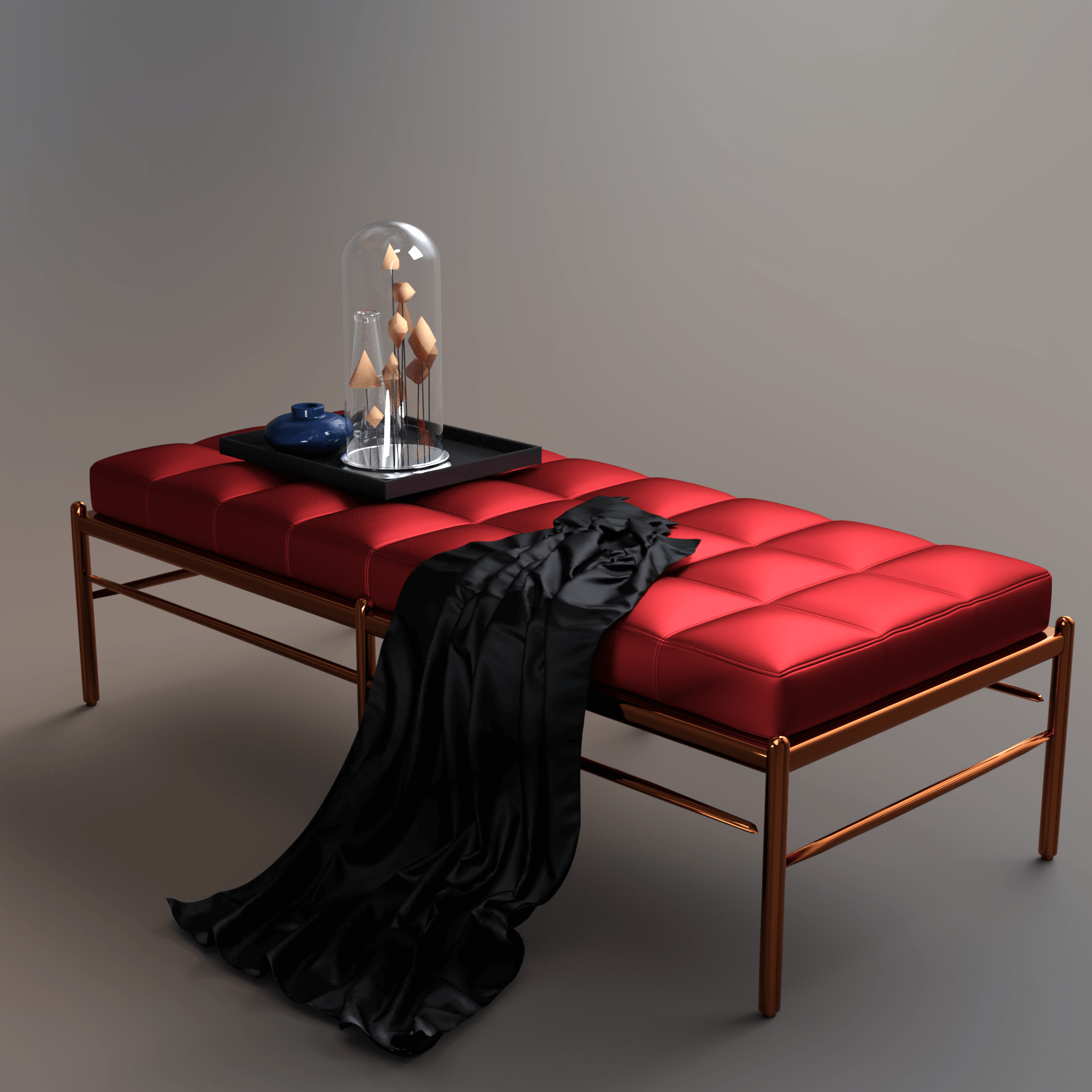 Max Bench 3 3D Render, Digital Art by AQ3D