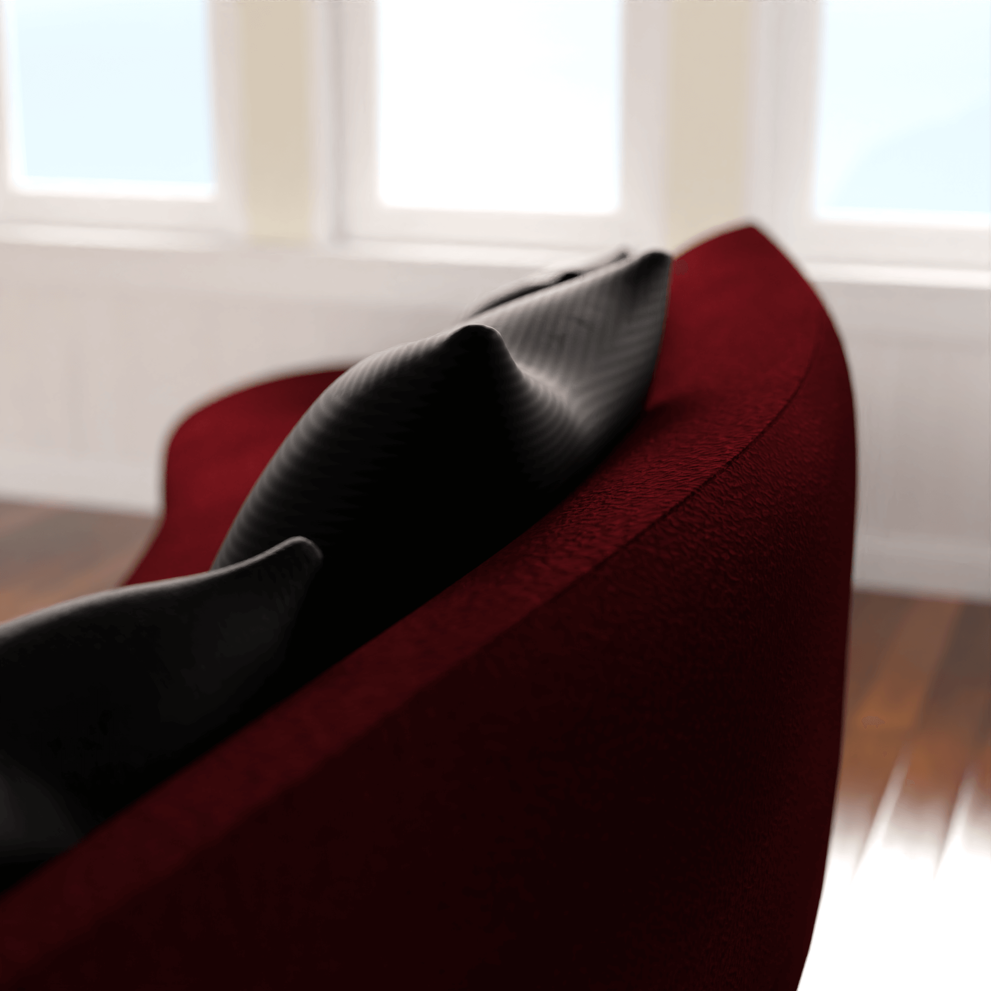 Modern Sofa 3D Render, Digital Art by AQ3D