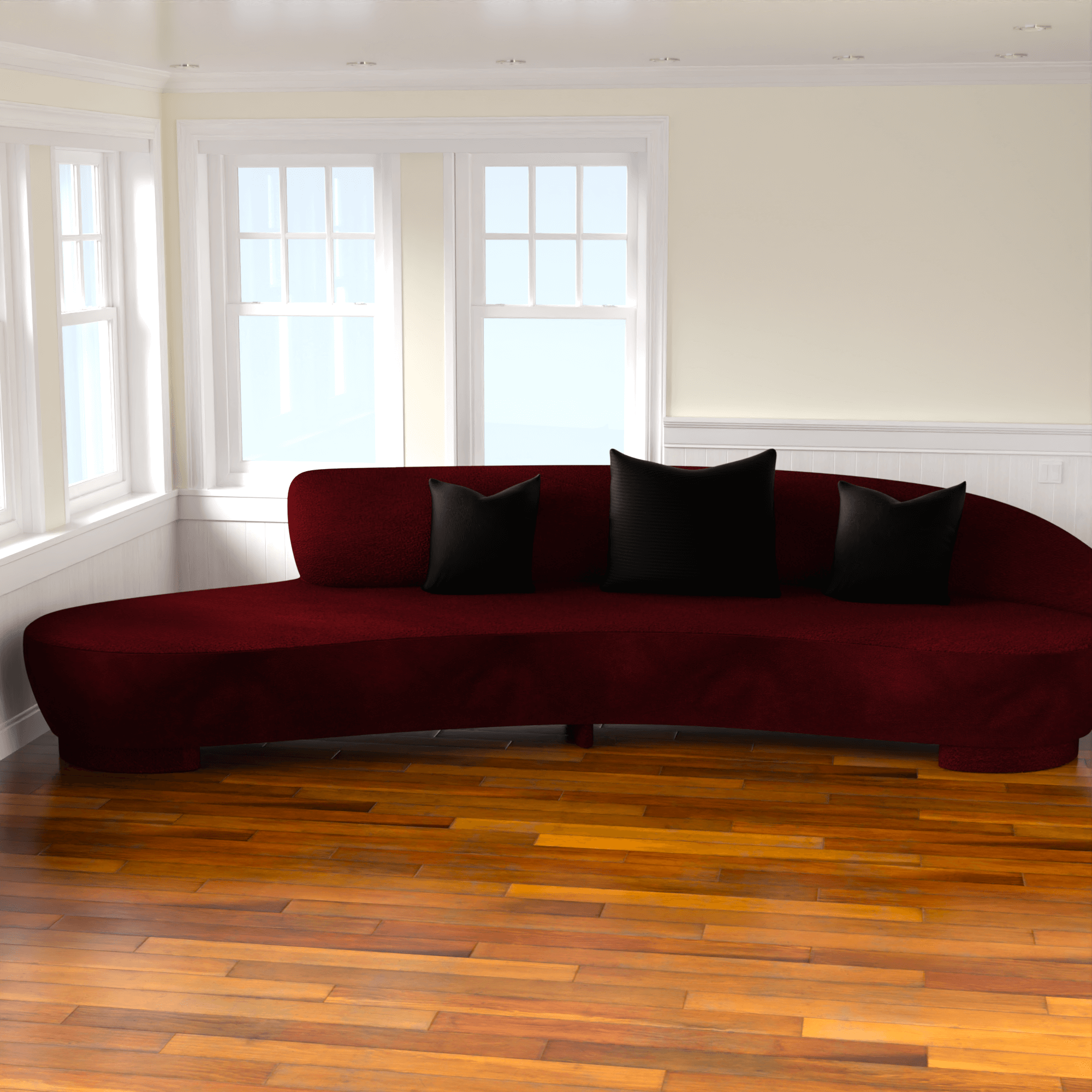 Modern Sofa 3D Render, Digital Art by AQ3D
