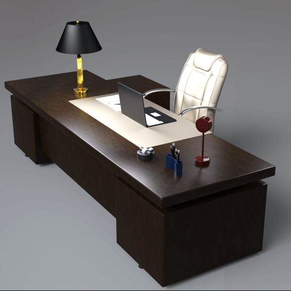 Office Work Table 3D Render | RenderHub Gallery