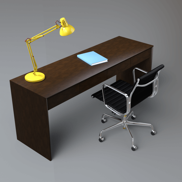 Children Table and Chair 3D Render, Digital Art by AQ3D