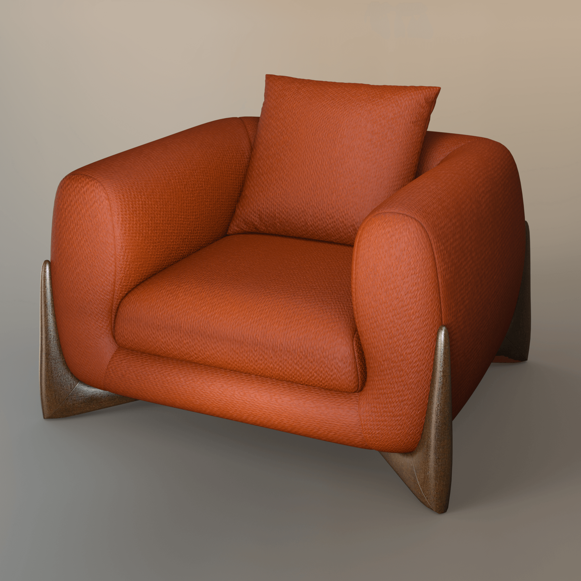 Single Sofa 9 3D Render, Digital Art by AQ3D