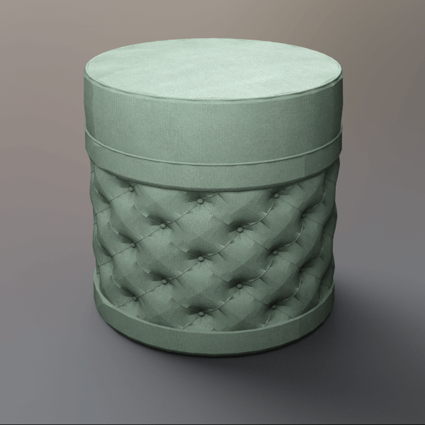Soft Stool 4 3D Render, Digital Art by AQ3D