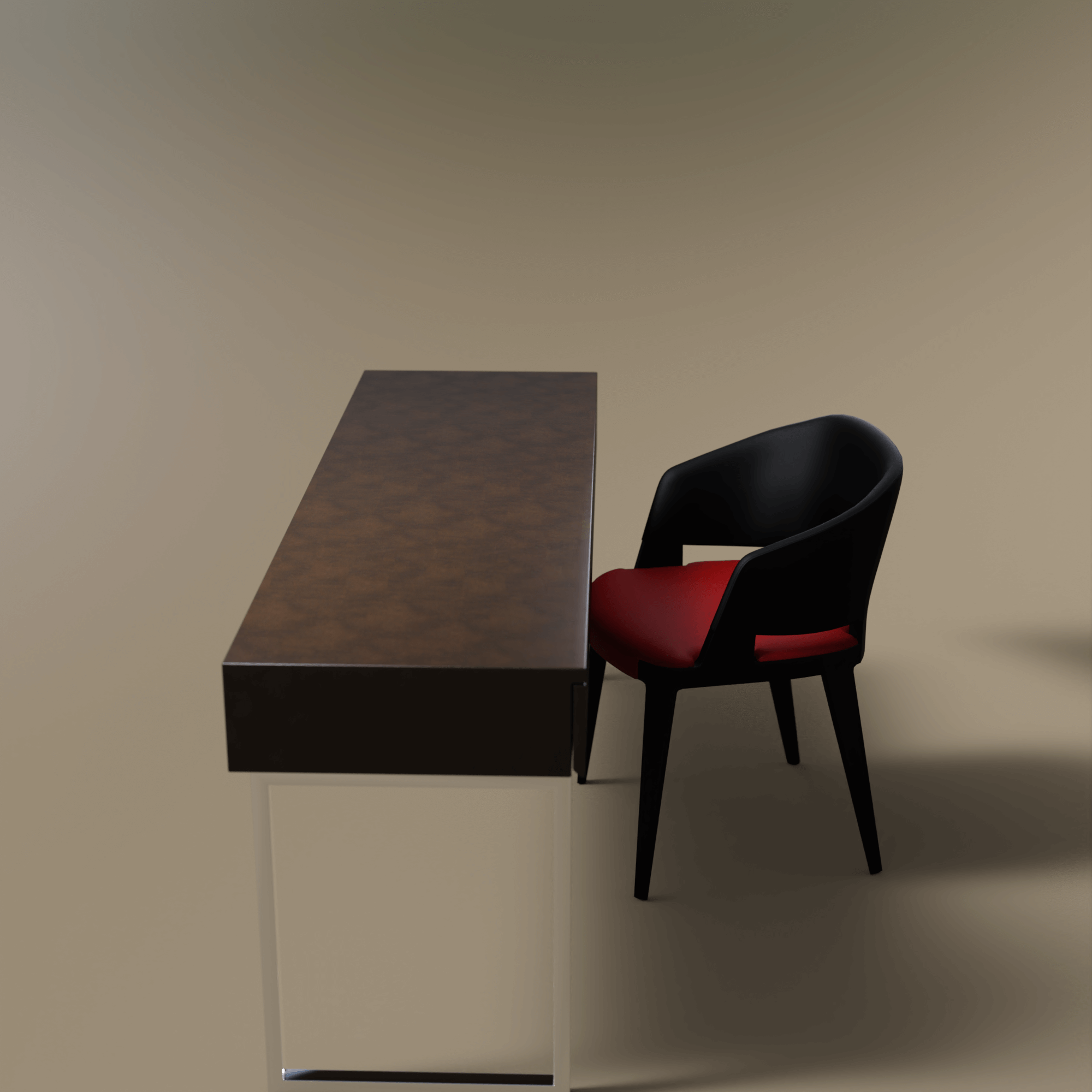 Work Table and Chair 3D Render | RenderHub Gallery