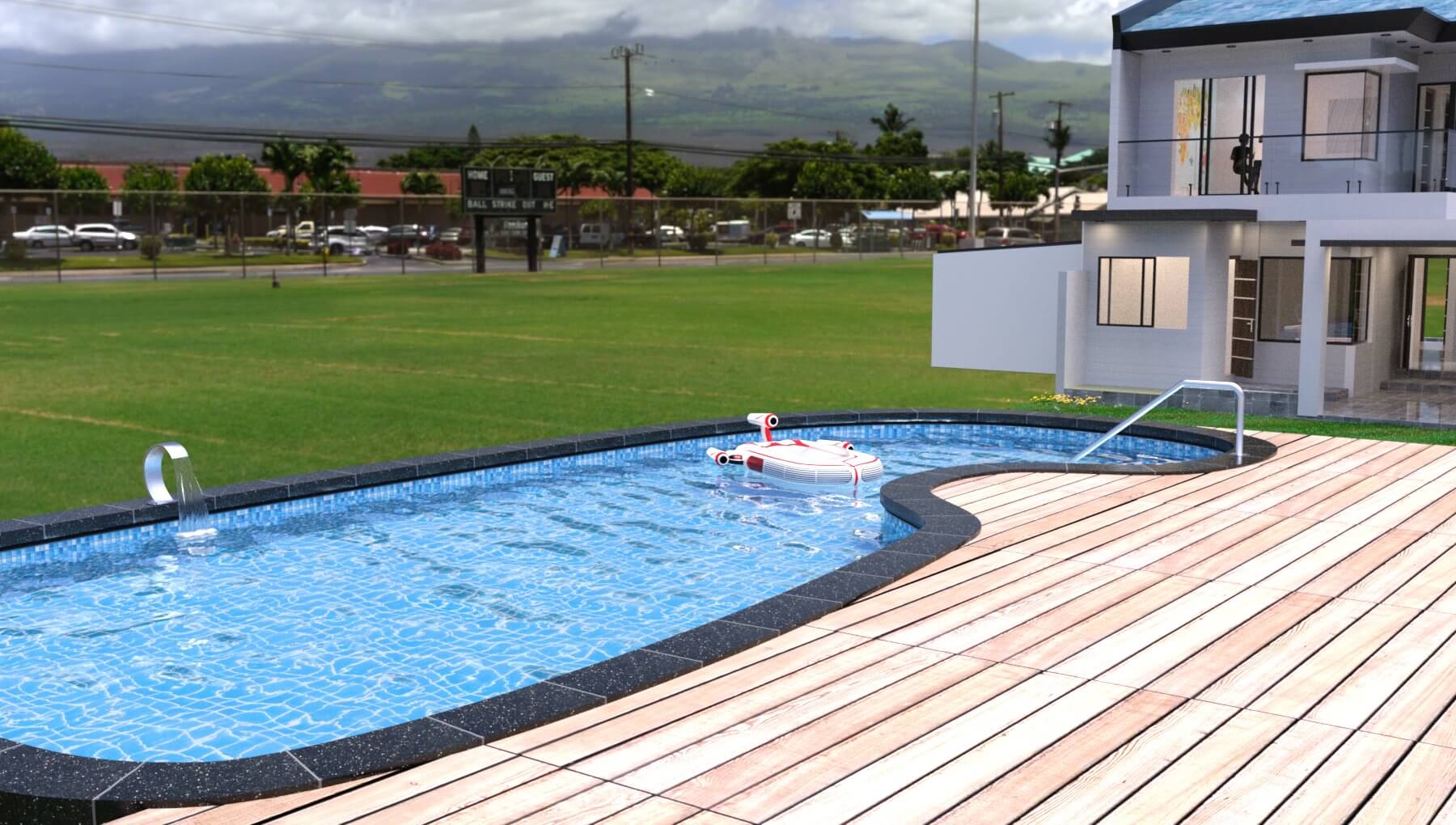 Backyard Pool - Daz Content by Aqua3D