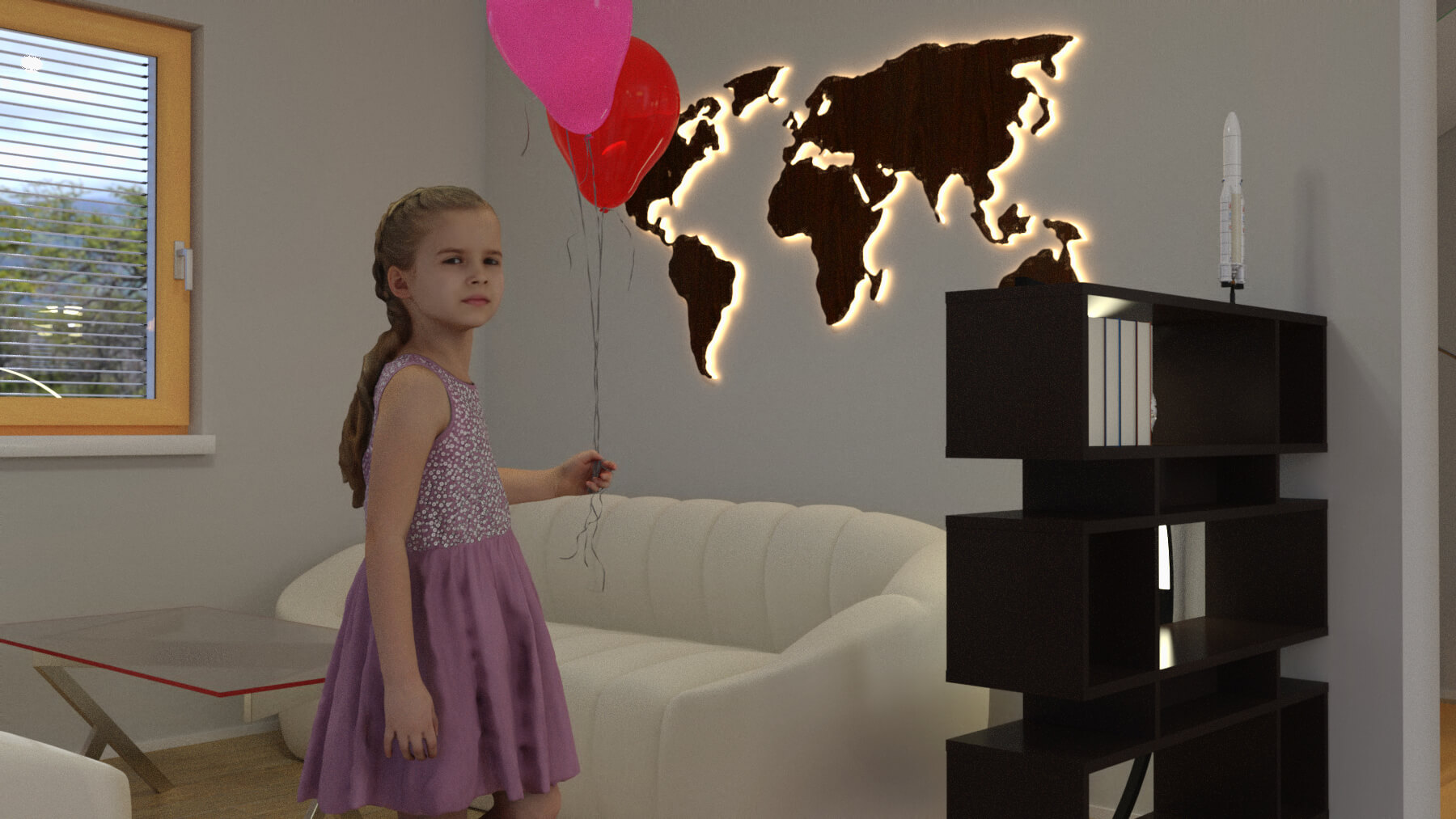 Reader and Coffee Nook in The Genboeck House - Daz Content by Aqua3D