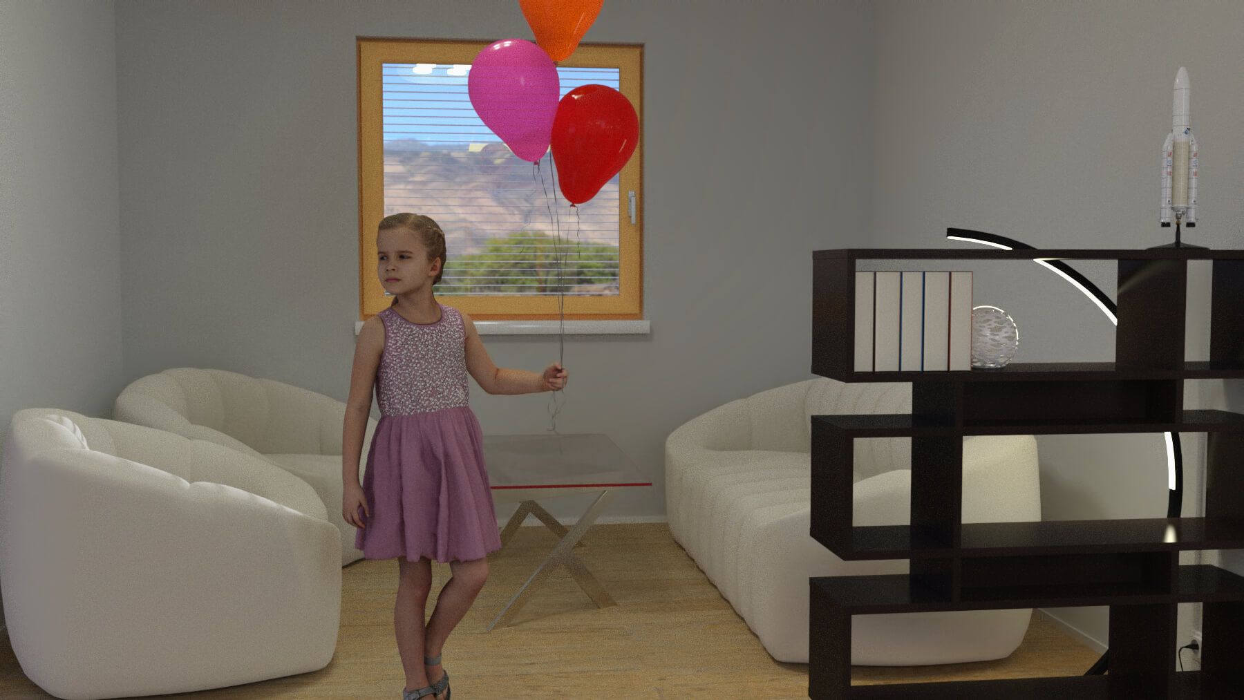 Reader and Coffee Nook in The Genboeck House - Daz Content by Aqua3D