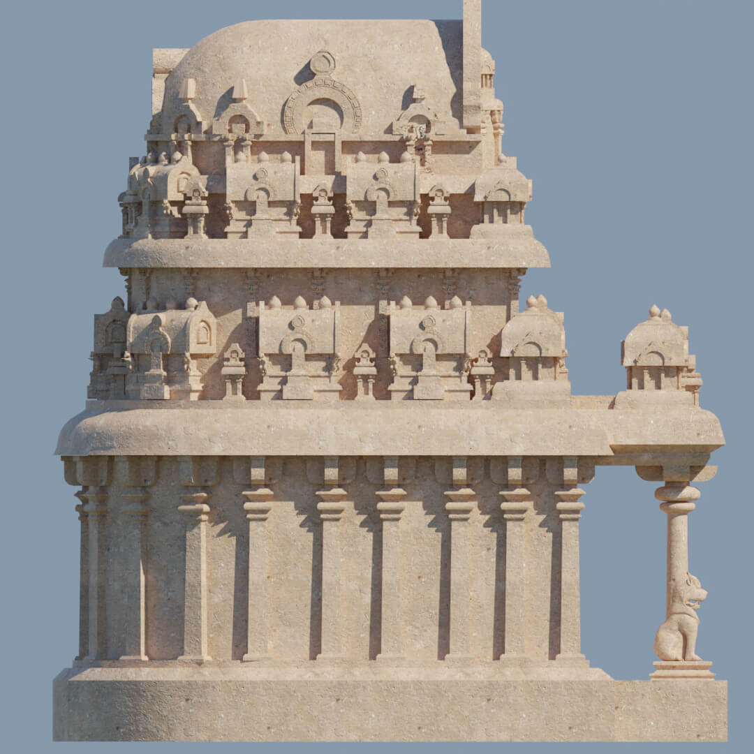 Ancient Temple-Type-2 3D Model by arangan