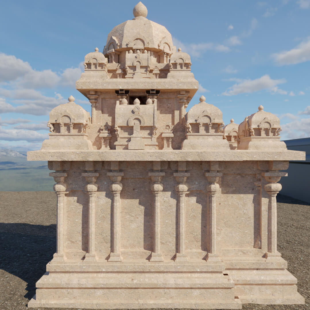 Ancient Temple-Type-3 3D Model by arangan