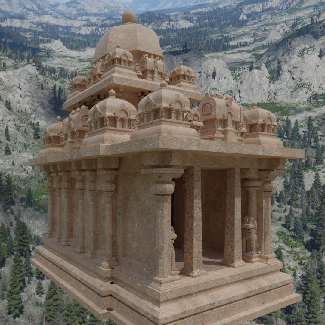 Ancient Temple-Type-3 3D Model by arangan