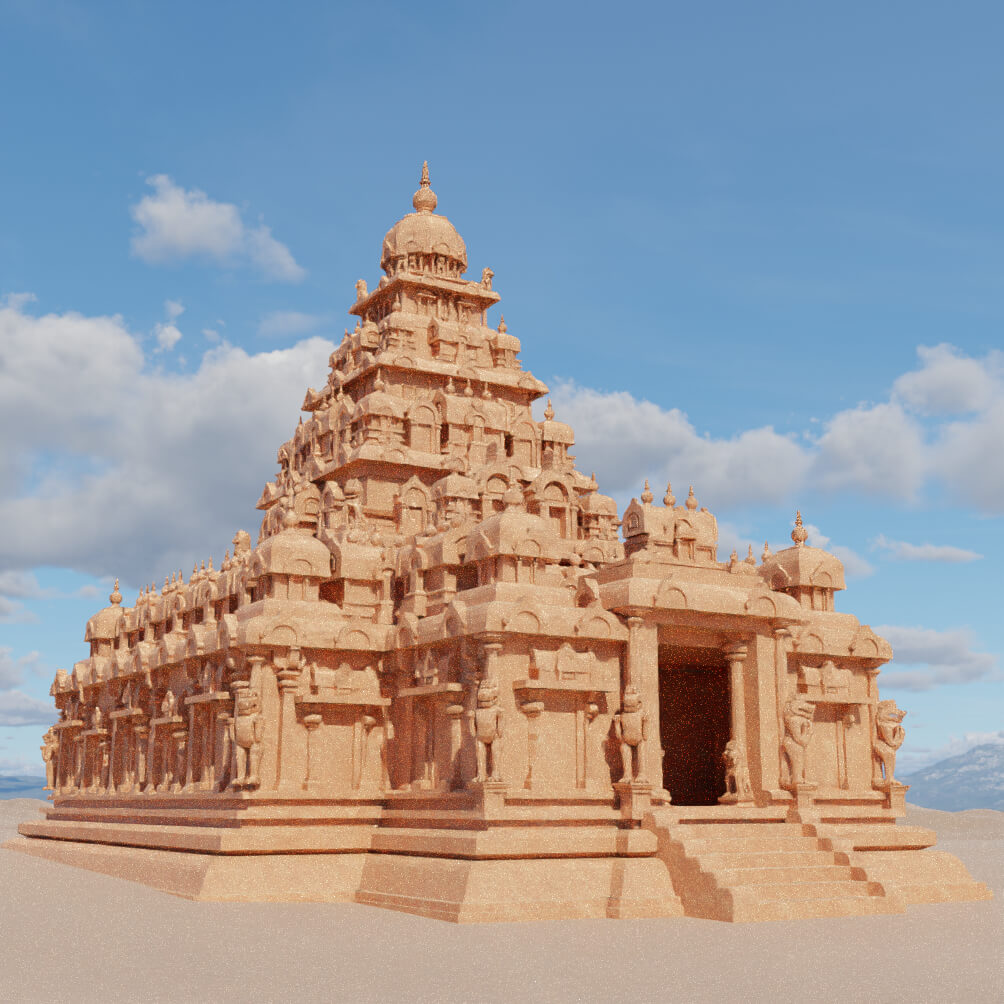 Seashore Temple Prime - 3D Model by arangan
