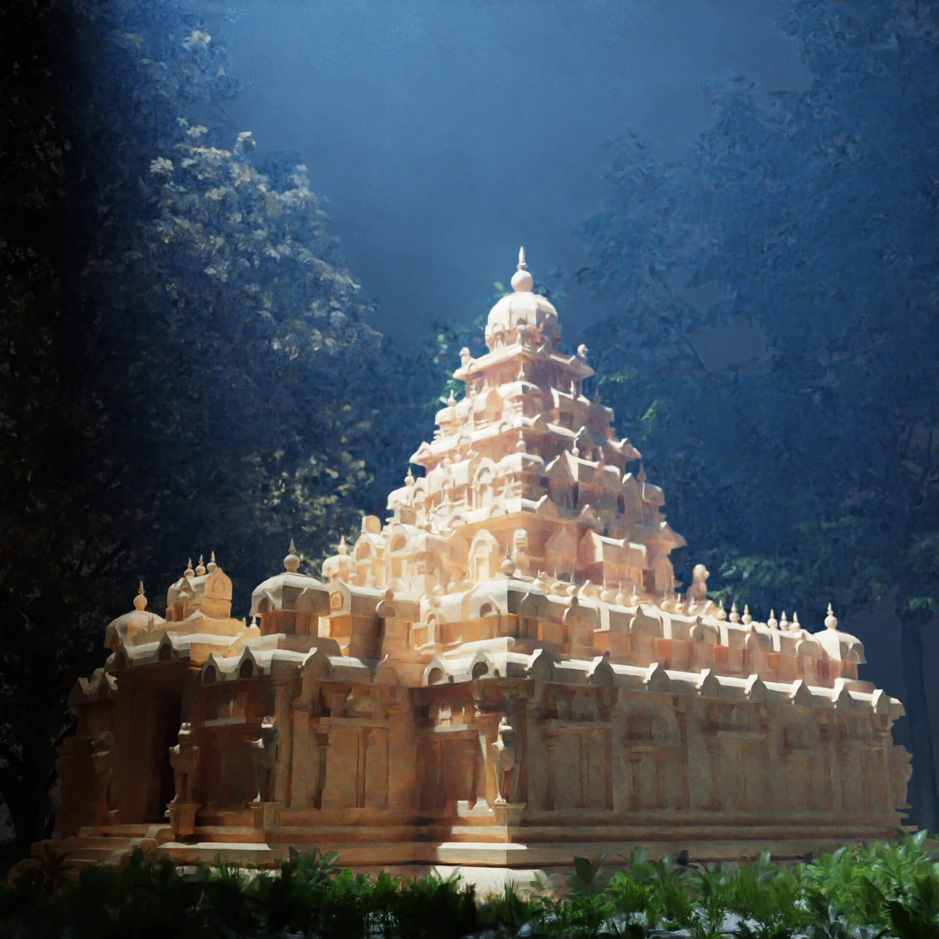 Seashore Temple Prime - 3D Model by arangan