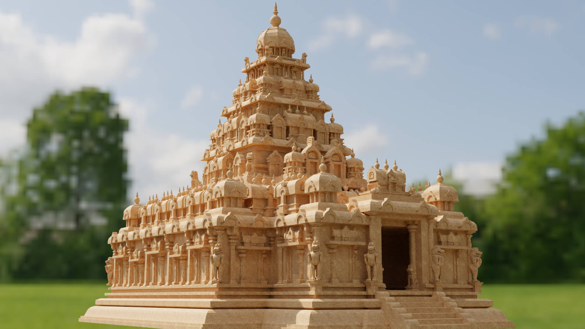 Seashore Temple Prime - 3D Model by arangan