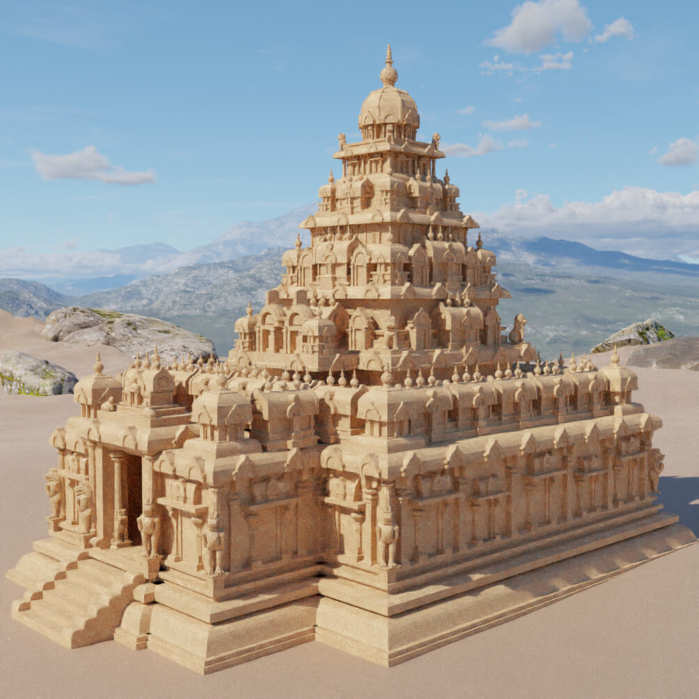 Seashore Temple Prime - 3D Model by arangan