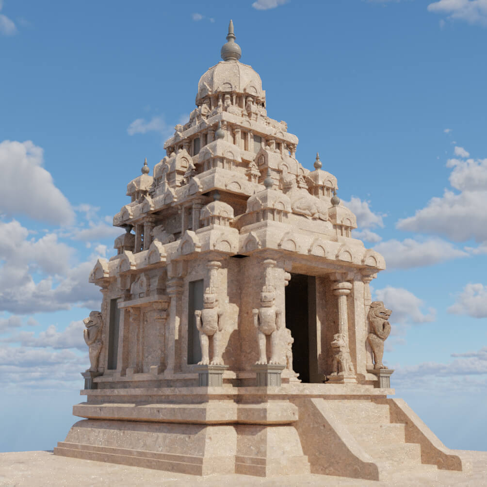 Seashore Temple Small - 3D Model by arangan