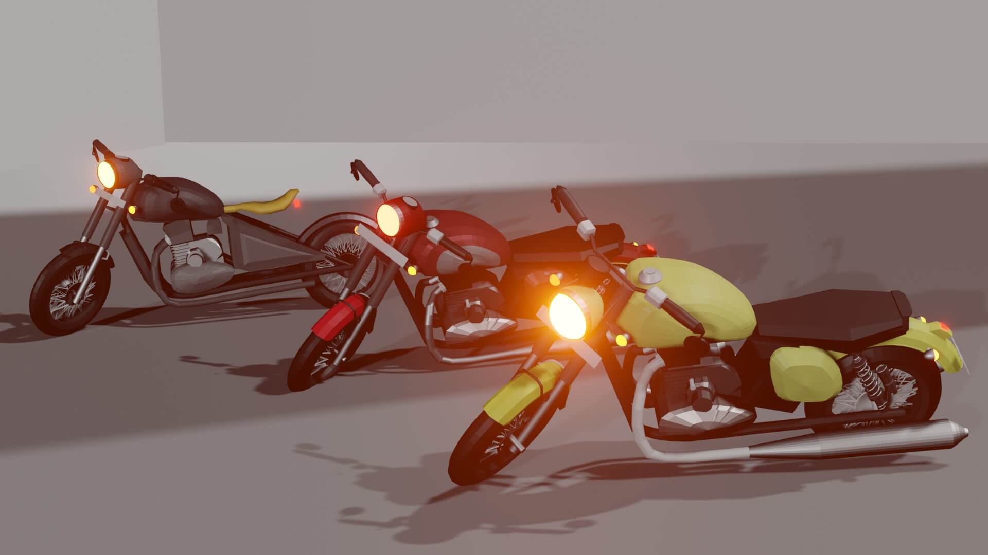 jawa bike low poly 3D Render, Digital Art by Aravindan
