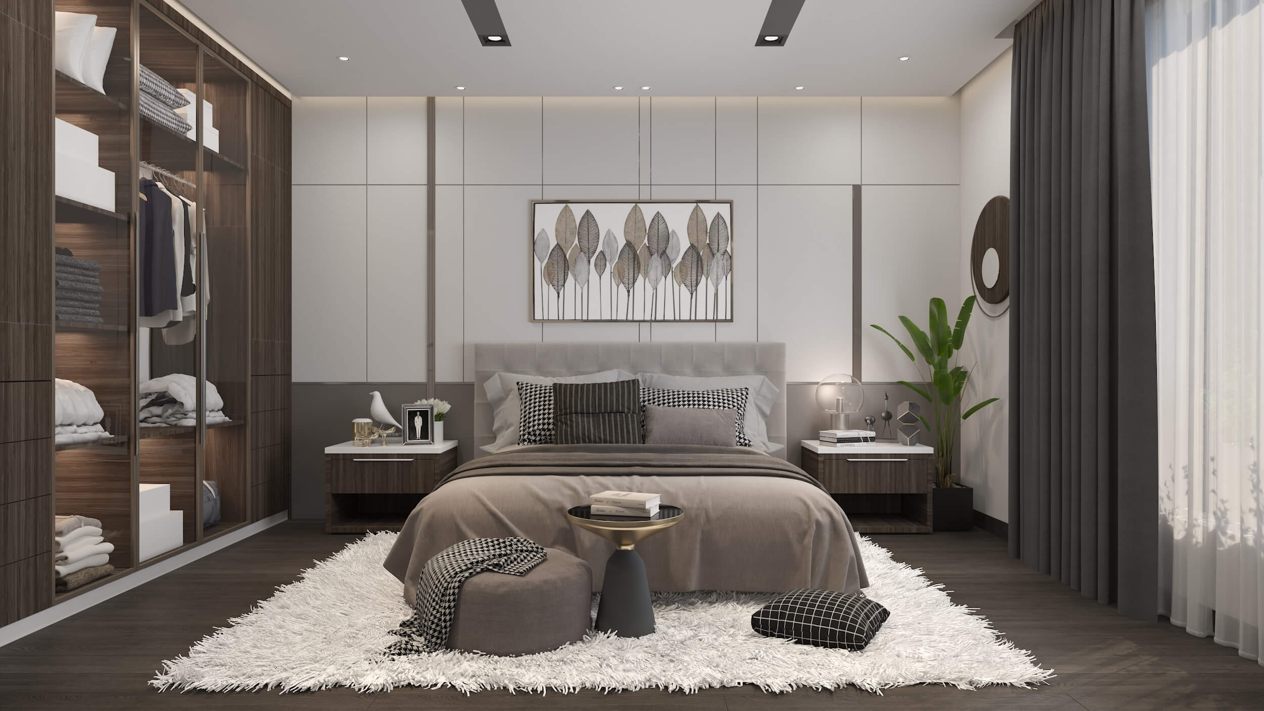 Modern Bedroom 003 - 3D Model by Archcorners