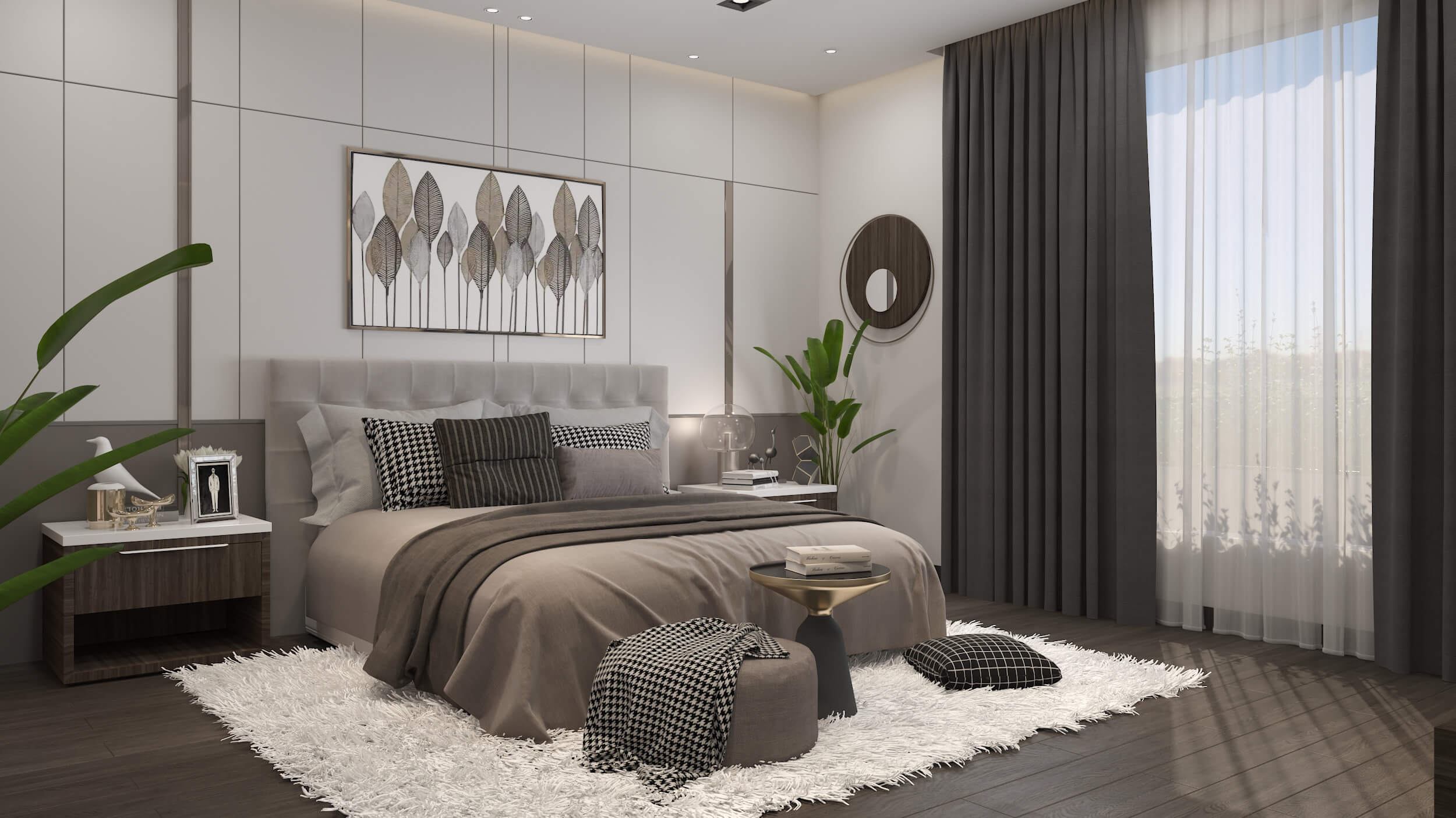 Modern Bedroom 003 - 3D Model by Archcorners