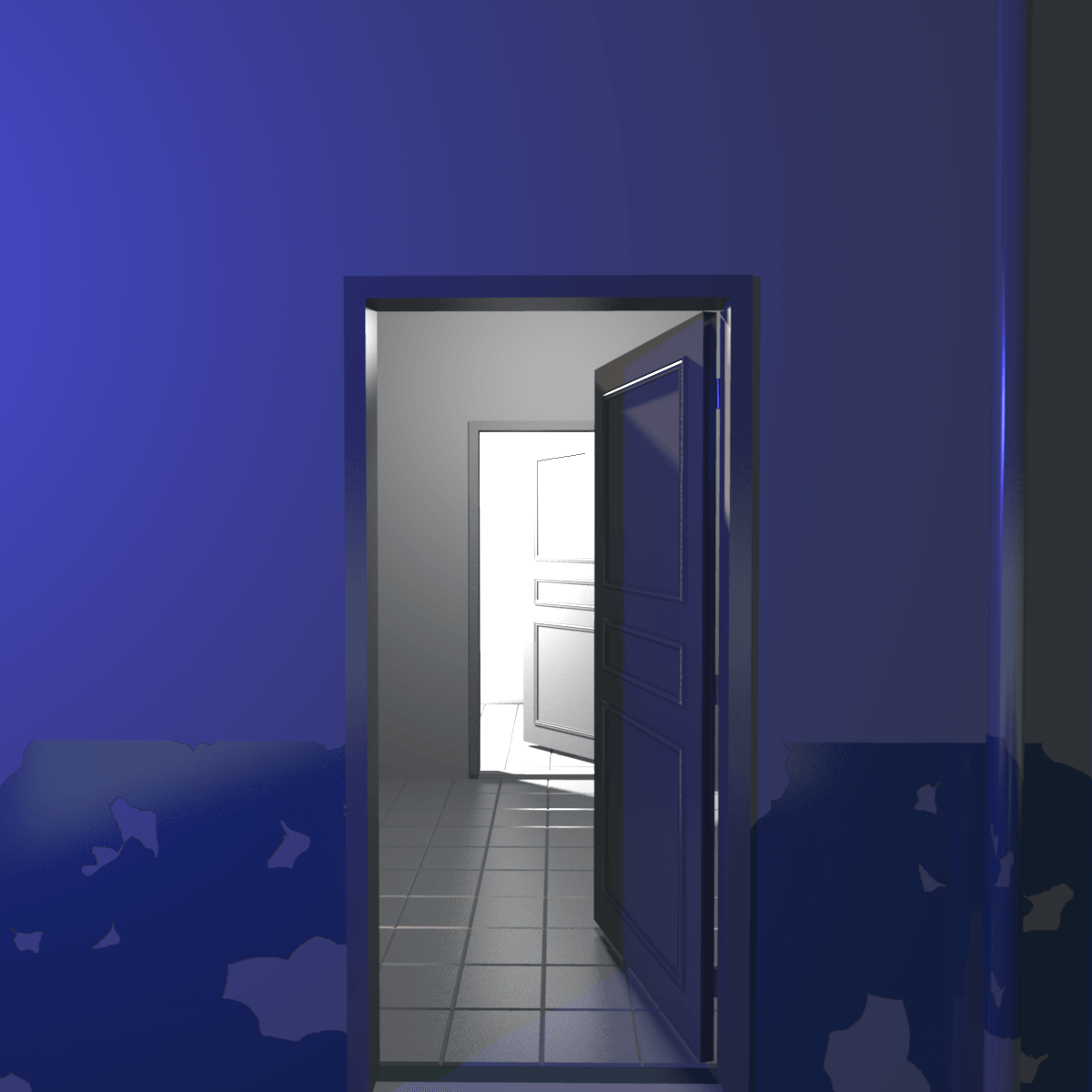 A door behind a door 3D Render, Digital Art by archglin