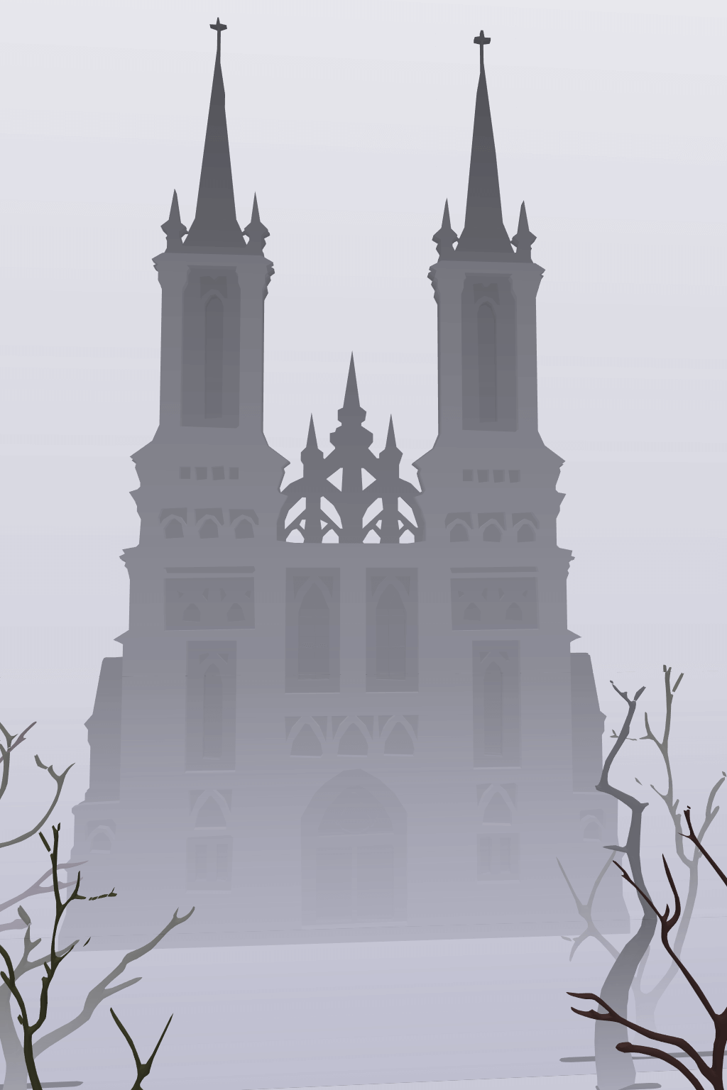 Gloomy Sunday 3D Render, Digital Art by archglin