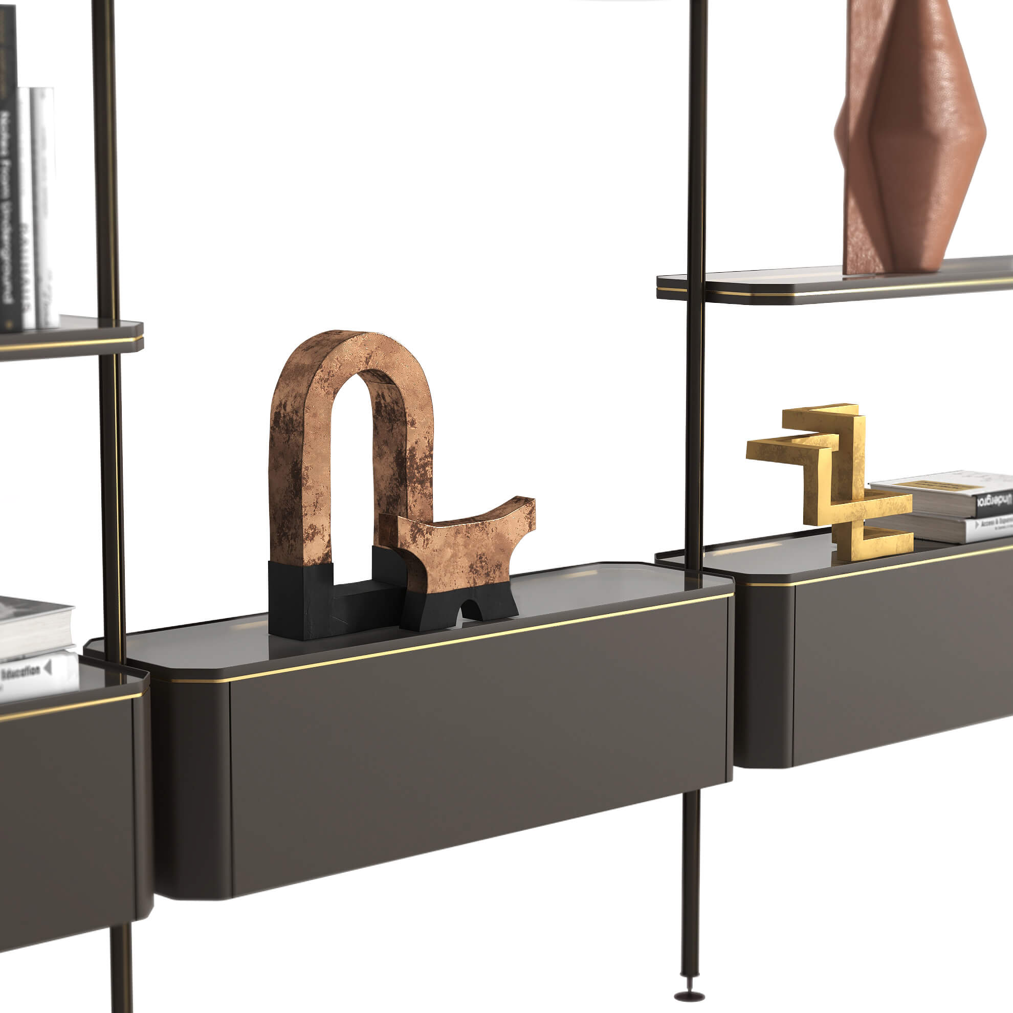 Radice Bookcase by Natuzzi Italia - 3D Model by Archidizer
