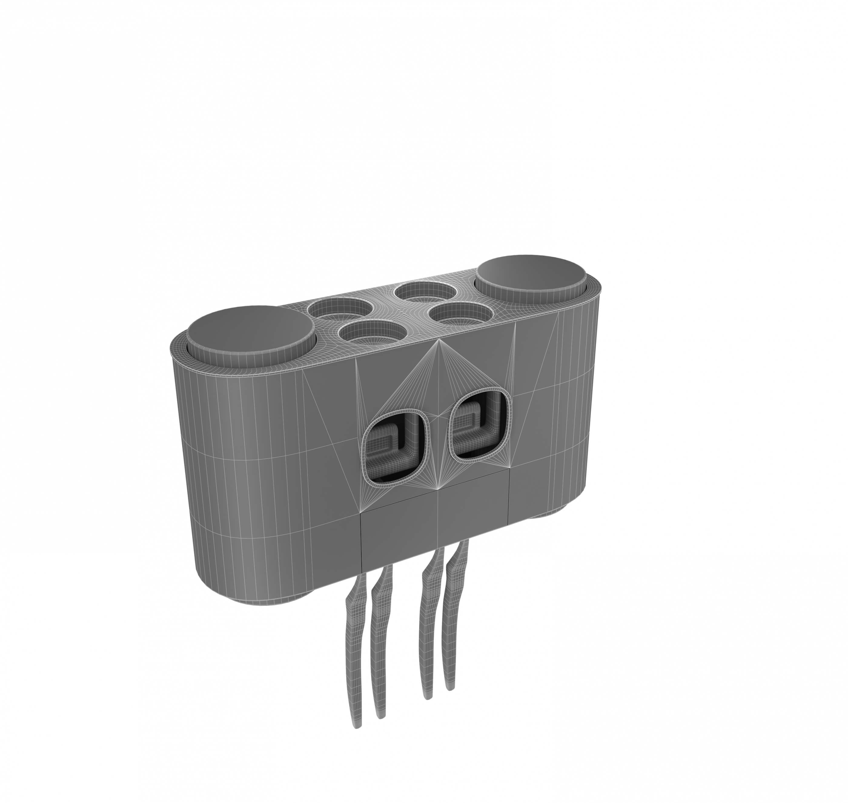 Set of Bathroom Toilets Accessories by Mvm - 3D Model by Archidizer