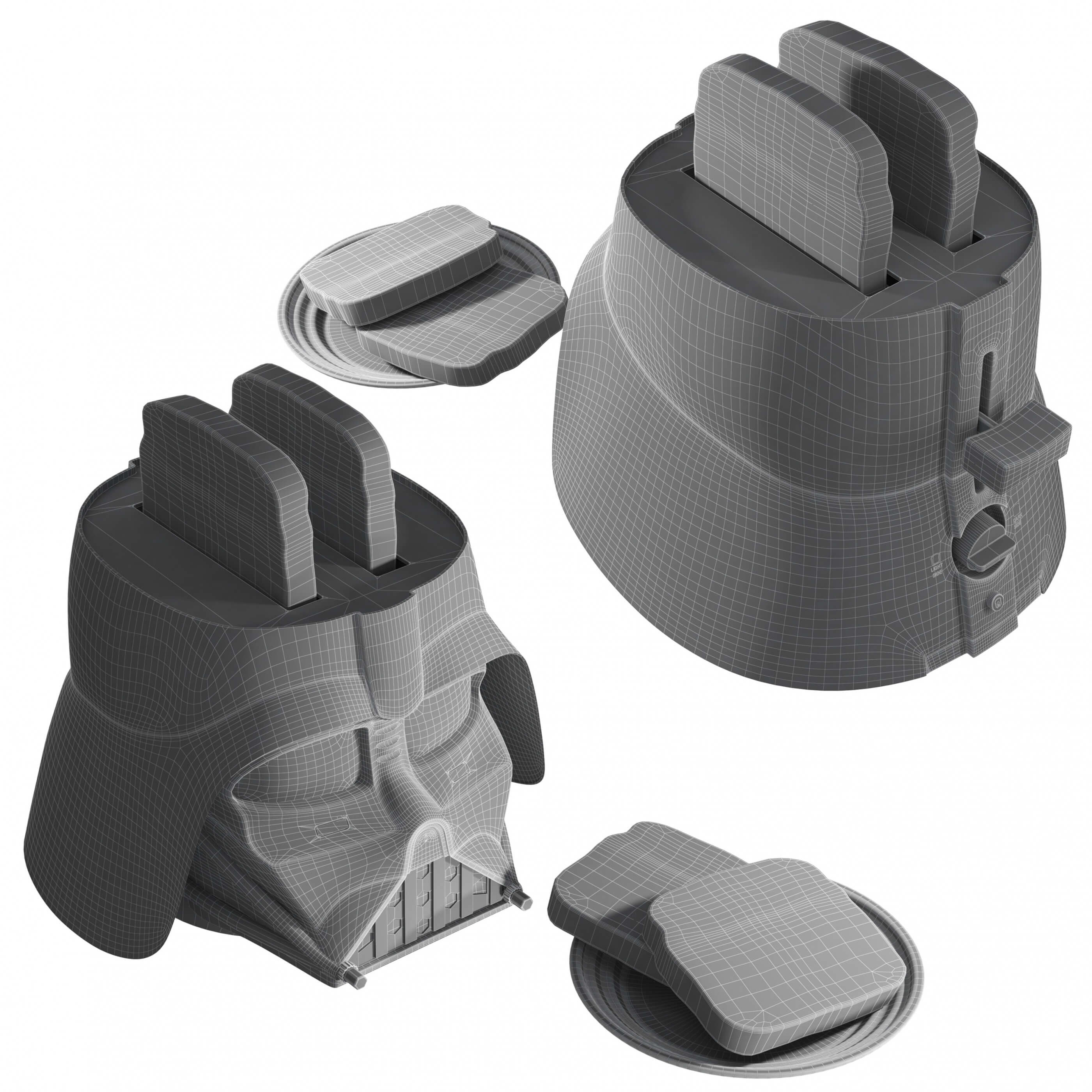 Star Wars Darth Vader Toaster by Williams Sonoma - 3D Model by Archidizer