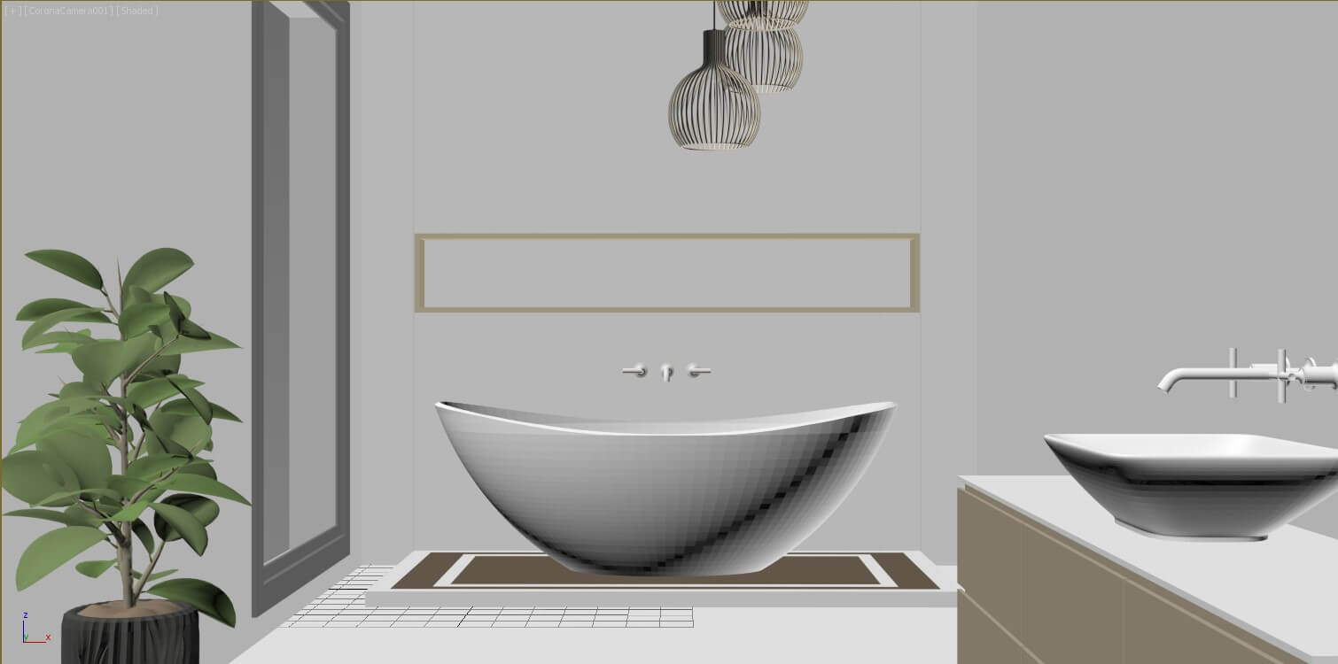 Elegant Modern Bathroom Interior - 3D Model by Architect Craft