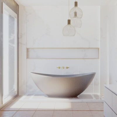 Elegant Modern Bathroom Interior - 3D Model by Architect Craft