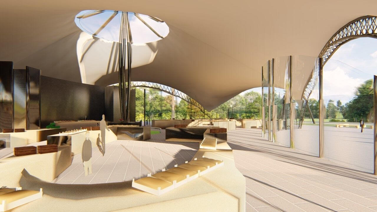 Futuristic Event Pavilion - 3D Model by Architect Craft