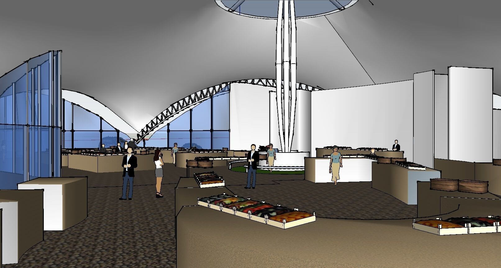 Futuristic Event Pavilion - 3D Model by Architect Craft